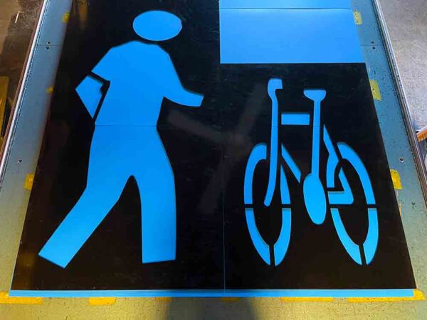 Custom Signwriting Stencils - Line Marking Stencil Cutting Service
